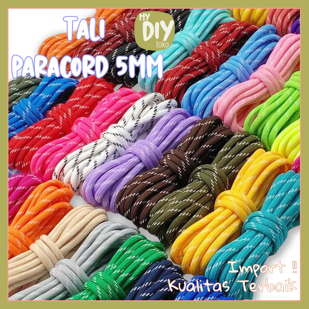 Jual [PER METER] Tali Paracord Tali Strap Hp Tali Gantungan Kunci Bag ...