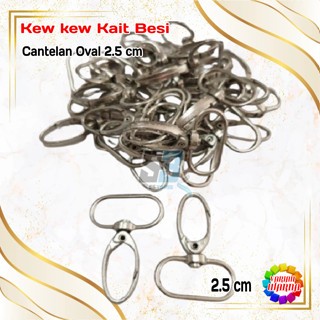 Jual 1 pack Kew Kait Besi Cantolan Oval 2.5 cm Pengait Cantolan Hook ...