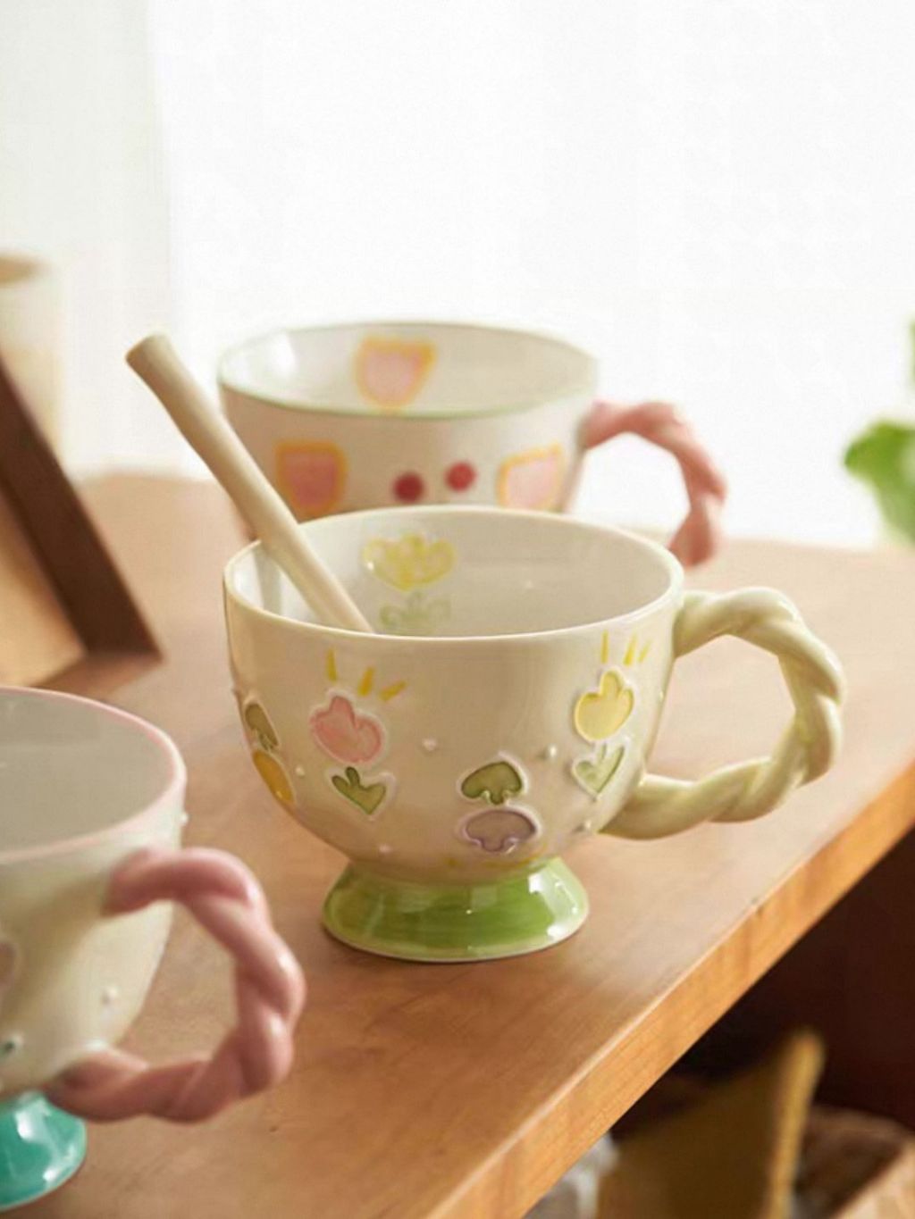 Jual SUMMER INS Tulip Tea Coffee Cereal 430ml Cup JUMBO TWBE | Ceramic ...
