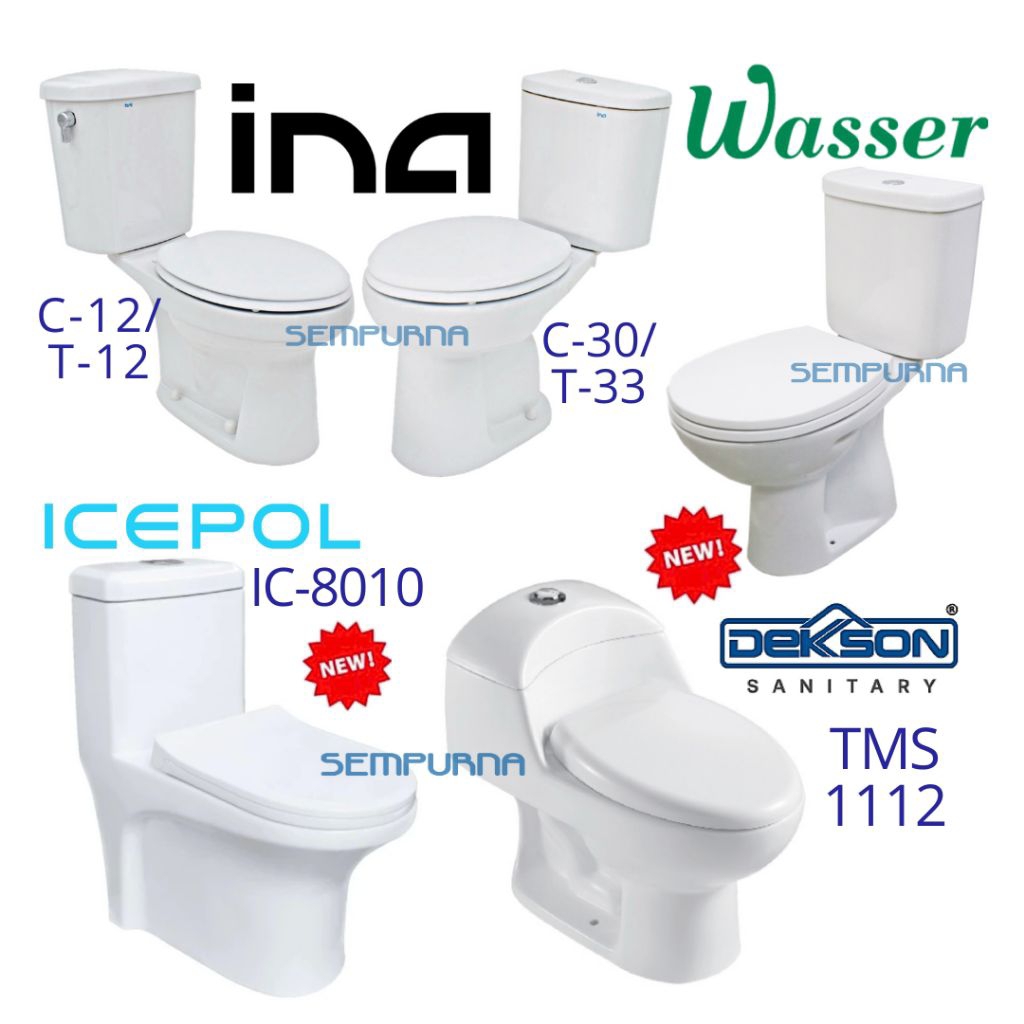 Jual Kloset Closed klosed toilet WC duduk INA C-30 T-33 C30 T33 C-12 T ...