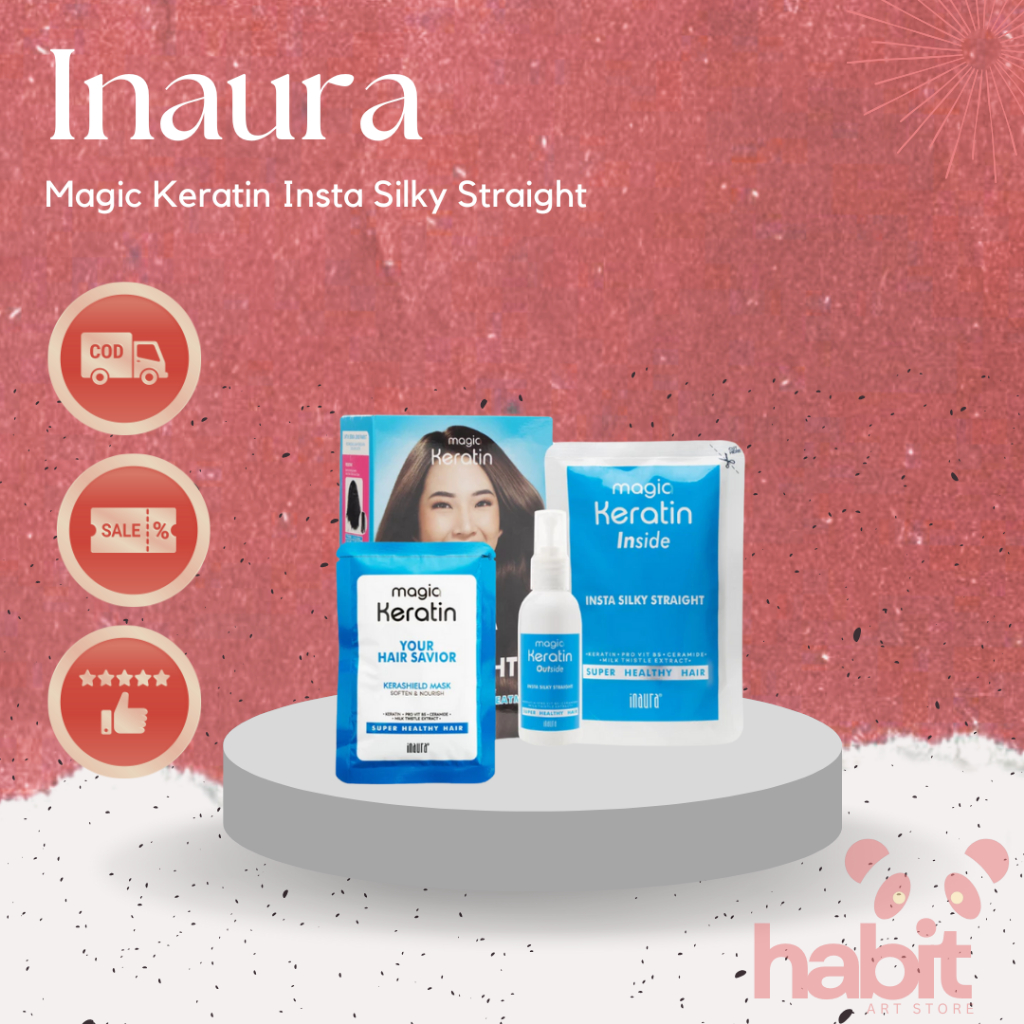 Jual Inaura Magic Keratin Insta Silky Straight | Shopee Indonesia
