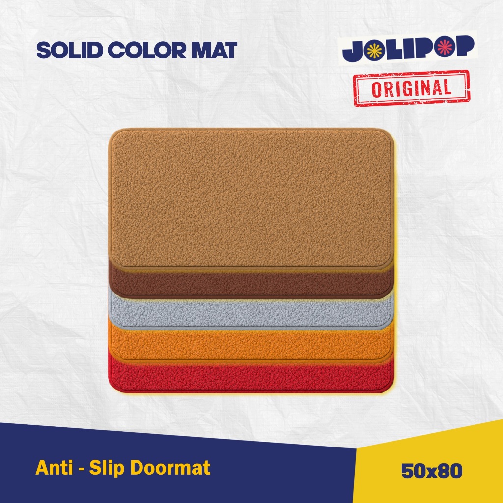 Jual Solid Color Mat Premium 50x80cm | Keset Kaki Premium | Anti Slip ...