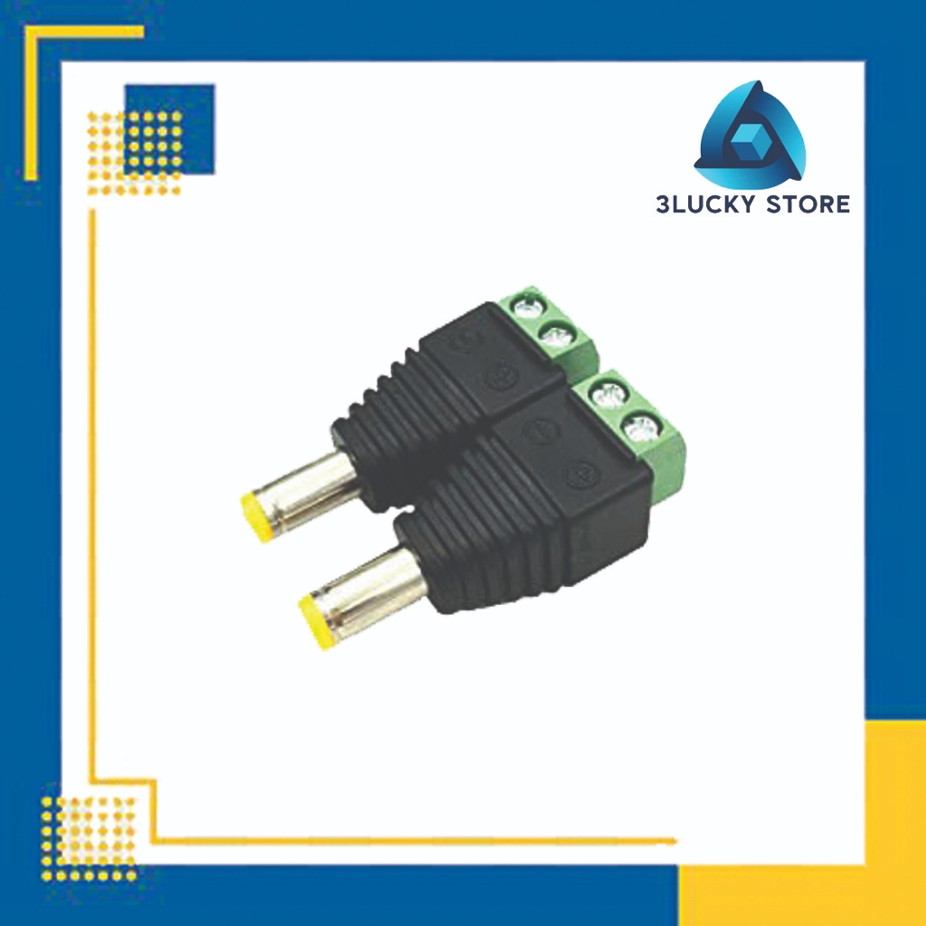 Jual KONEKTOR CCTV DC MALE - JACK DC MALE | Shopee Indonesia
