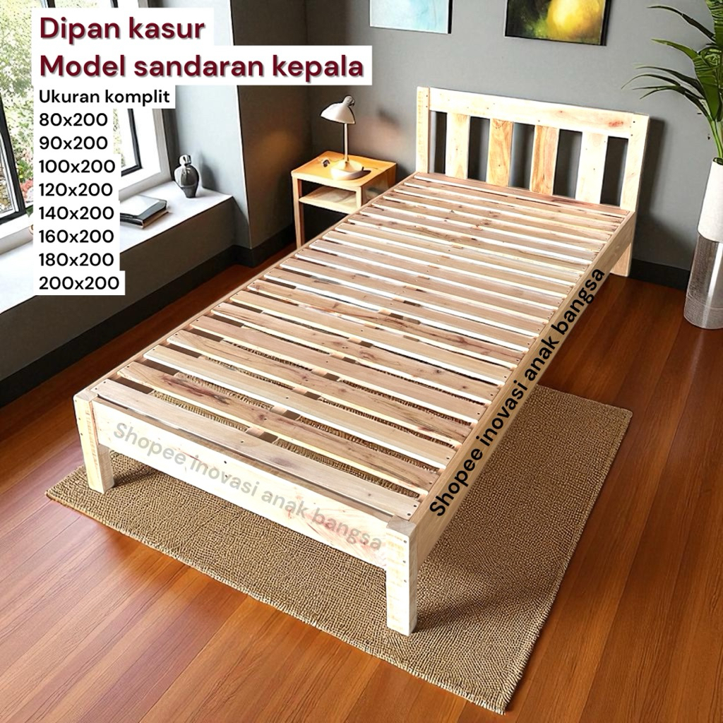 Jual Dipan Kayu Palet Minimalis Sandaran Kepala | Tatakan Kasur Tempat ...