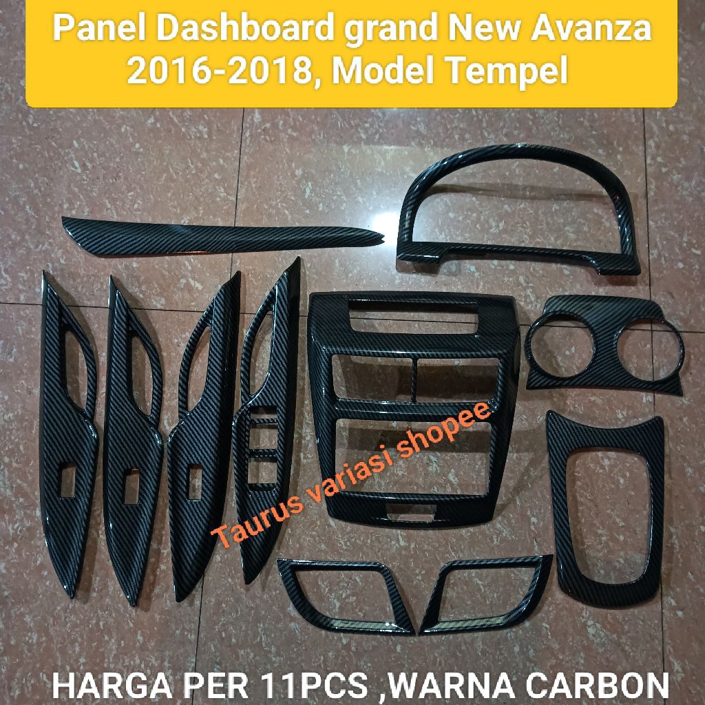 Jual cover tempel Panel Dashboard/Interior grand new Avanza / great ...