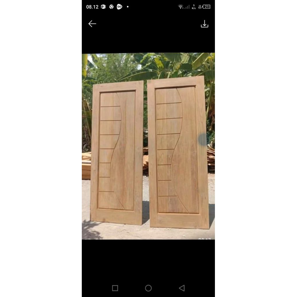 Jual daun pintu jati tuaa/hutan | Shopee Indonesia