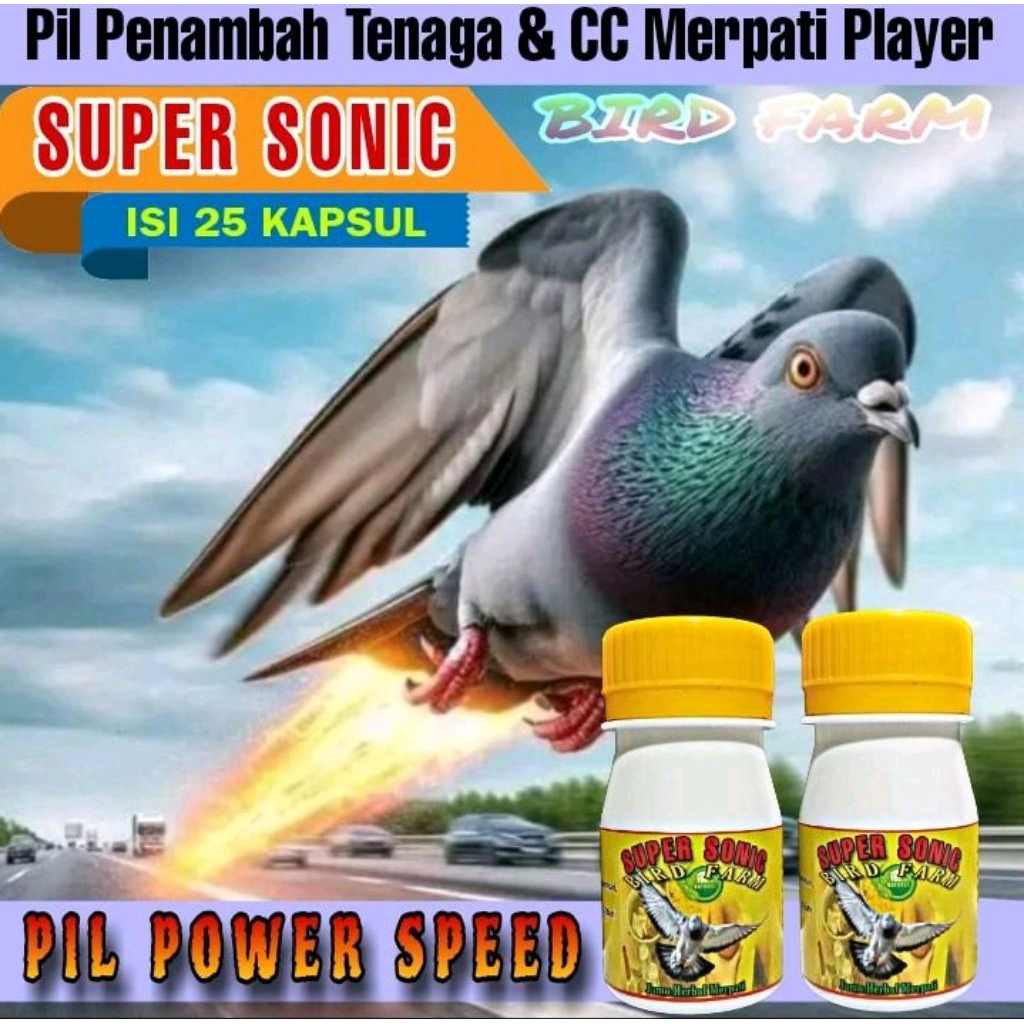 Jual Jamu Merpati Balap Sprint SUPER SONIC BFisi 100 pil suplement ...