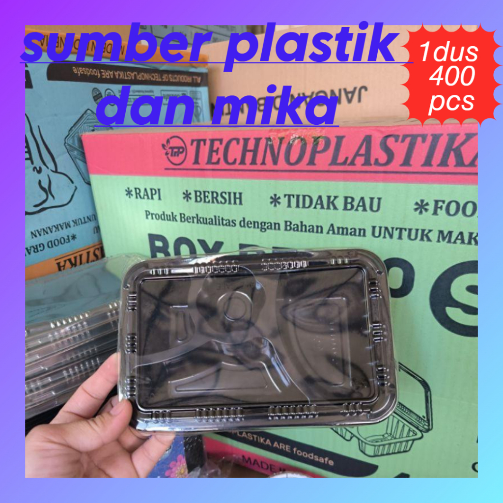 Jual [ 1 KARTON ISI 400 SET ] Mika Bento S (Mini) + Tutup | Tempat ...
