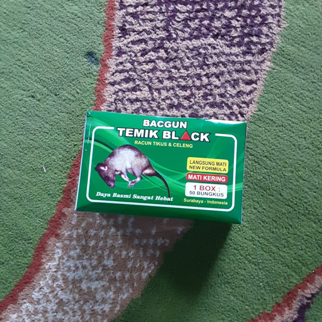 Jual Racun baggun temik black | racun tikus & celeng isi 50pcs | Shopee ...