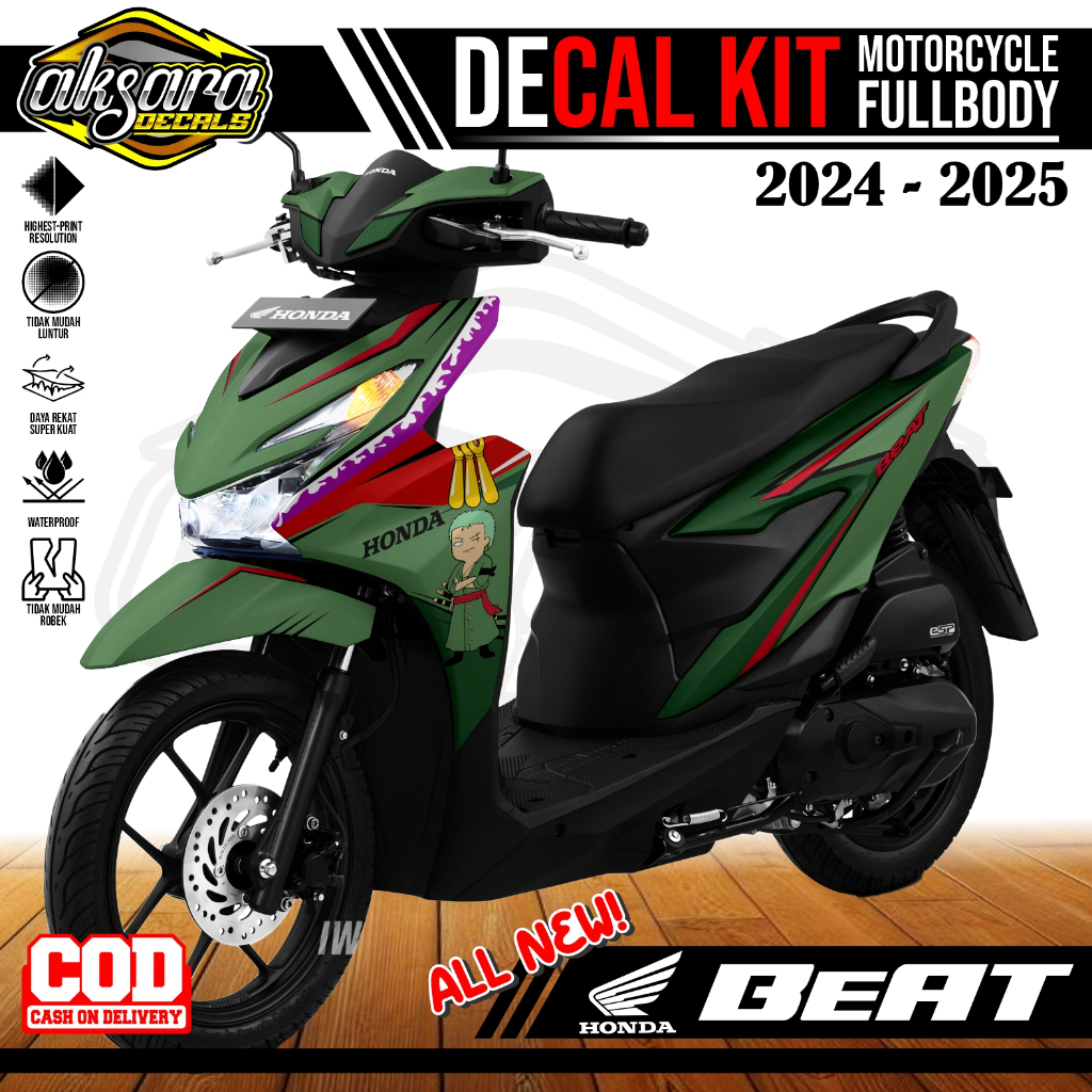 Jual (COD) Decal Sticker Motor Honda Beat 2024 - Terbaru Livery One ...