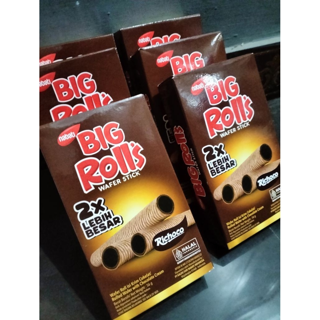 Jual {Buy1get1} NABATI Wafer Stick Bigroll Richoco 125gr | Shopee Indonesia