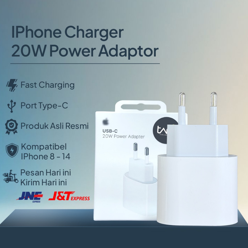 Jual IP - Untuk iPhone X, 11, 12, 13, 14 – Charger PD 20W/35W Fast Charging Adaptor Type-C ...