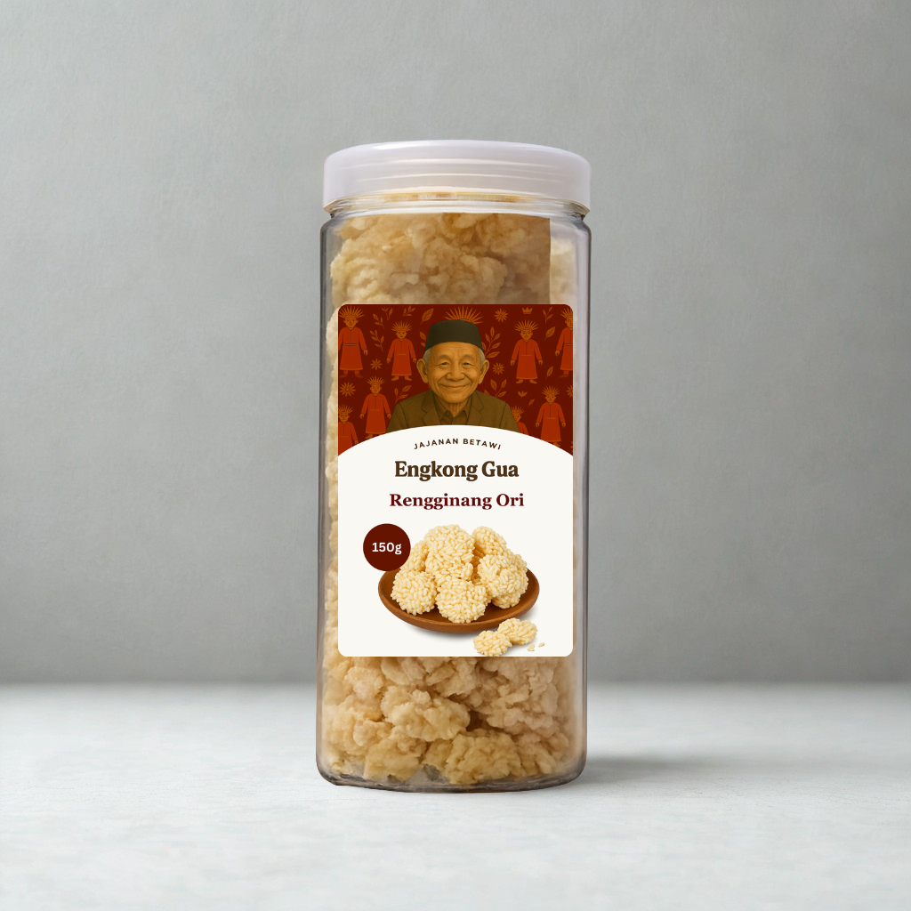 Jual Engkong Gua Rengginang Mini Ori 175g Toples 1.5L | Snack Khas ...