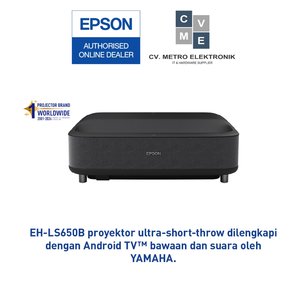 Jual Proyektor EPSON Laser Home Theatre EHLS650B EH-LS650B LS650B 3.600 ...