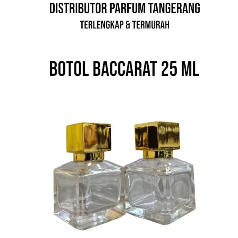 Jual BOTOL PARFUM BACCARAT 25 ML DRAT / BOTOL KACA / BOTOL KOSONG ...