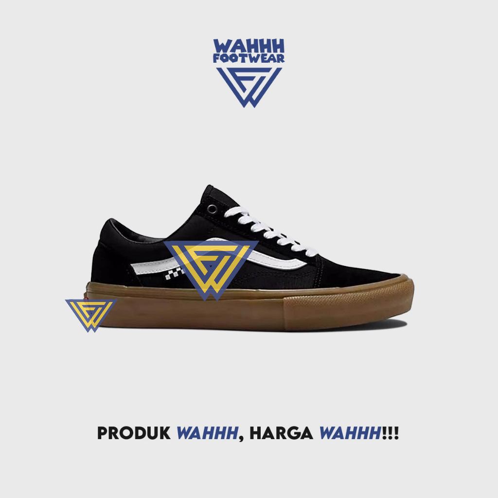 Jual Vans Old Skool Pro Black Gum Code Waffle ICC PRO | Shopee Indonesia