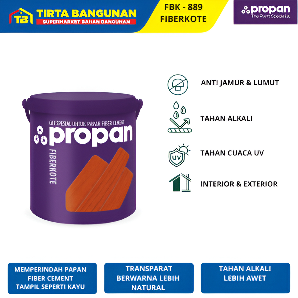 Jual PROPAN FIBERKOTE FBK 889 DOF CAT KUSUS PAPAN FIBER CEMENT DOP ...