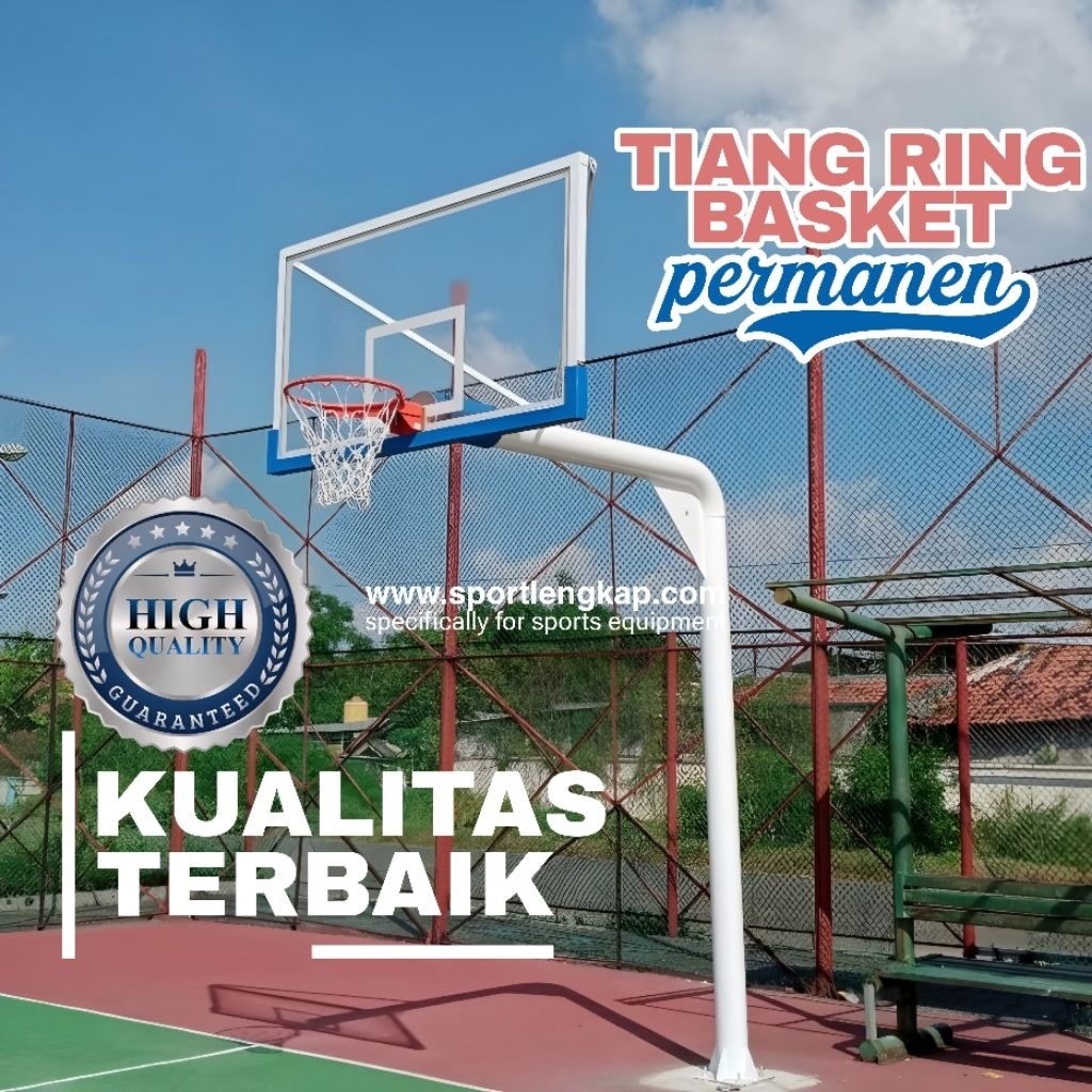 Jual Tiang Ring Basket Permanen, Tiang Ring Basket Tanam (1 unit ...