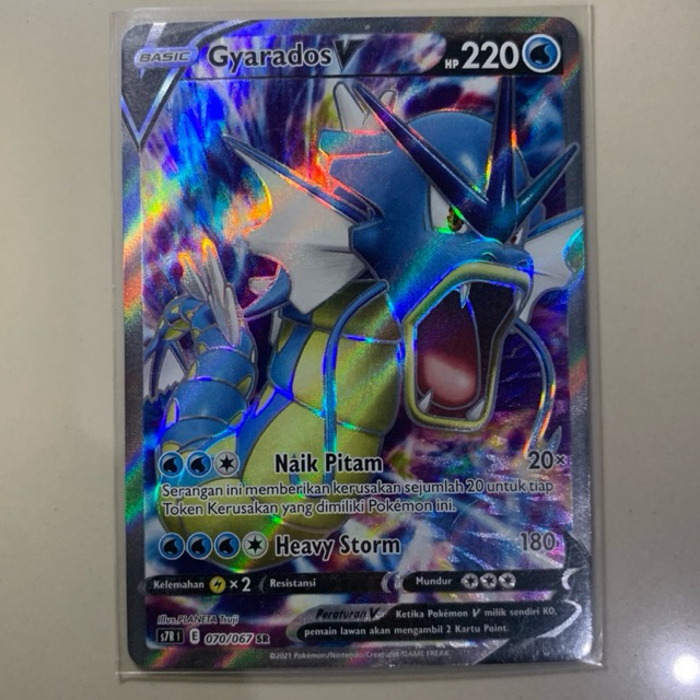 Jual Pokemon TCG Gyarados V SR 070/067 S7R Arus Langit Biru Indonesia | Shopee Indonesia
