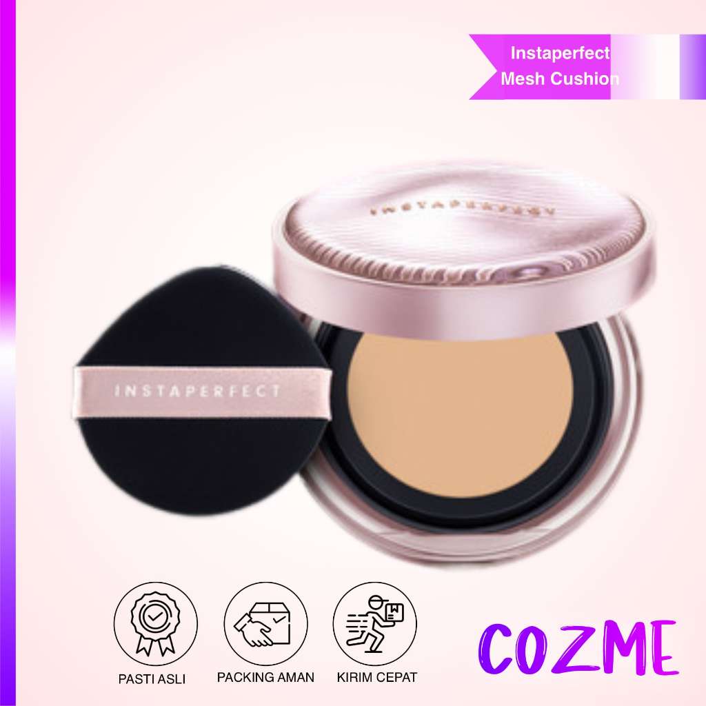 Jual INSTAPERFECT Skin Glow Cover Mesh Cushion SPF 50 PA++++ | Shopee ...