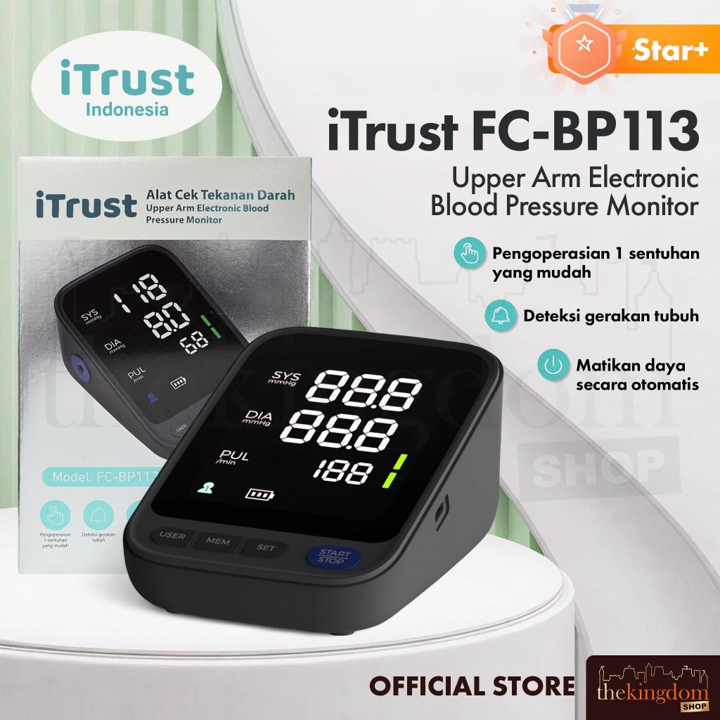 Jual iTrust FC-BP113 Tensimeter Digital BP 113 Upper Arm Electronic Blood Pressure Monitor Alat ...