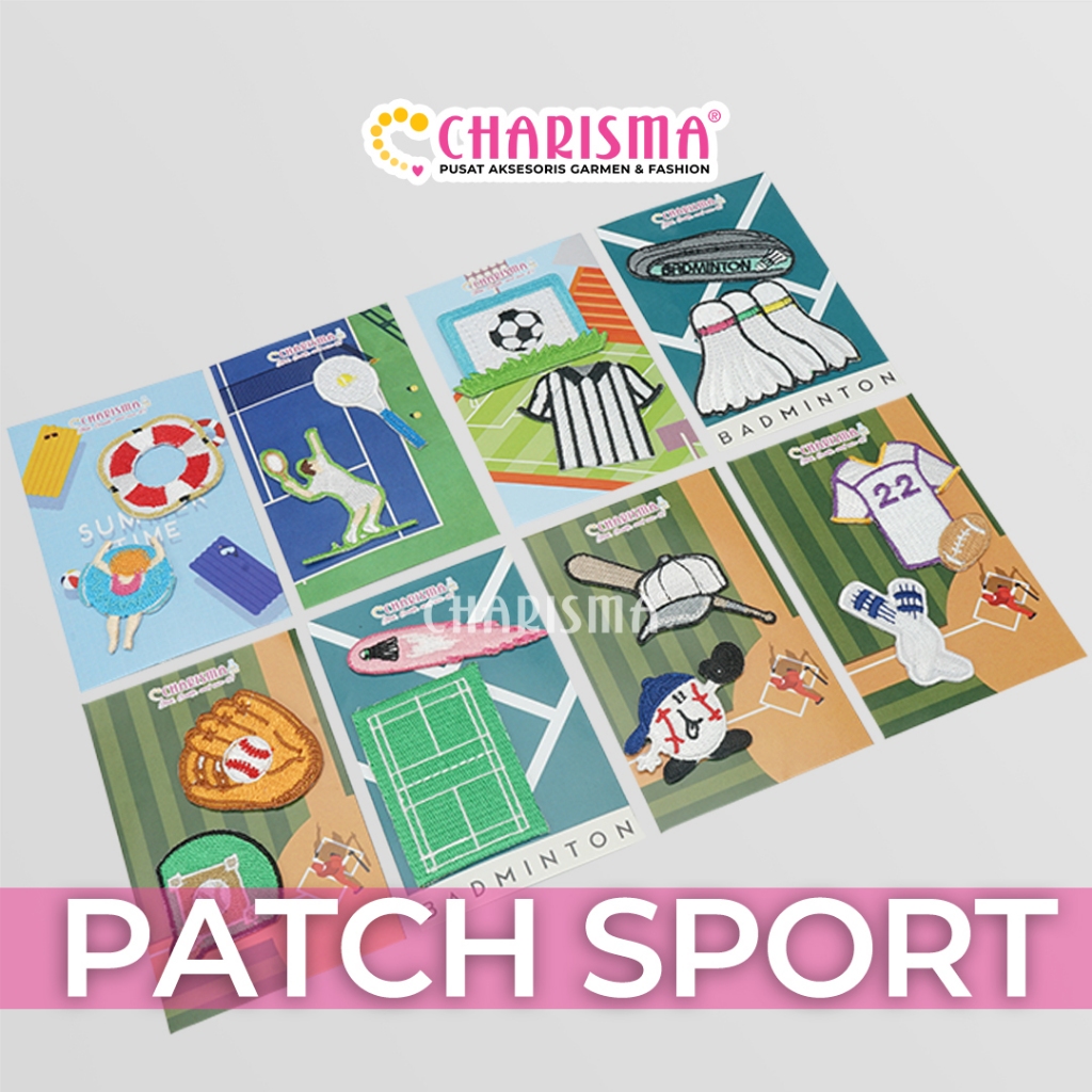 Jual Charisma Patch sport - Patch Emblem Bordir Sport / Harga Per 1 Pcs ...