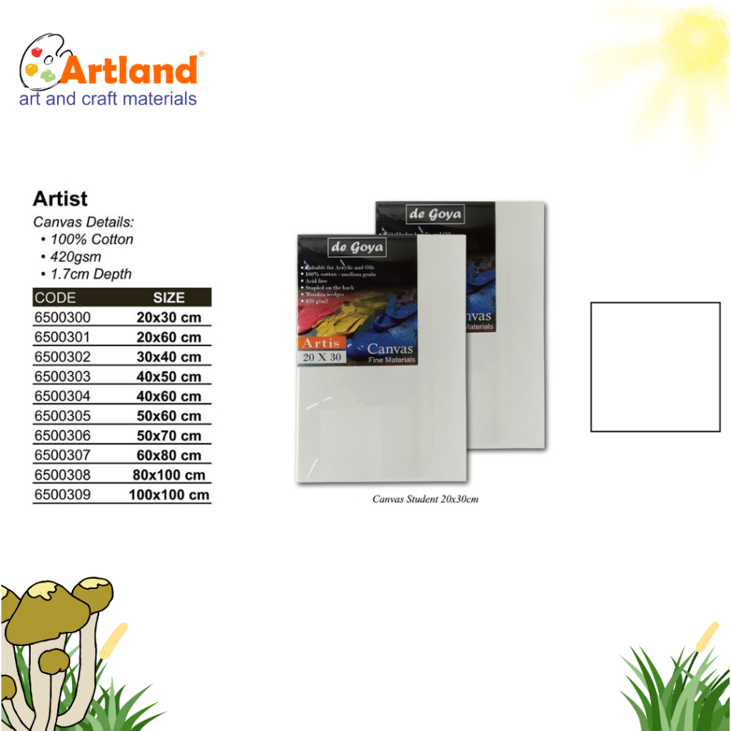 Jual De Goya Artist Canvas 100% Cotton 420gsm – Kanvas Premium untuk ...