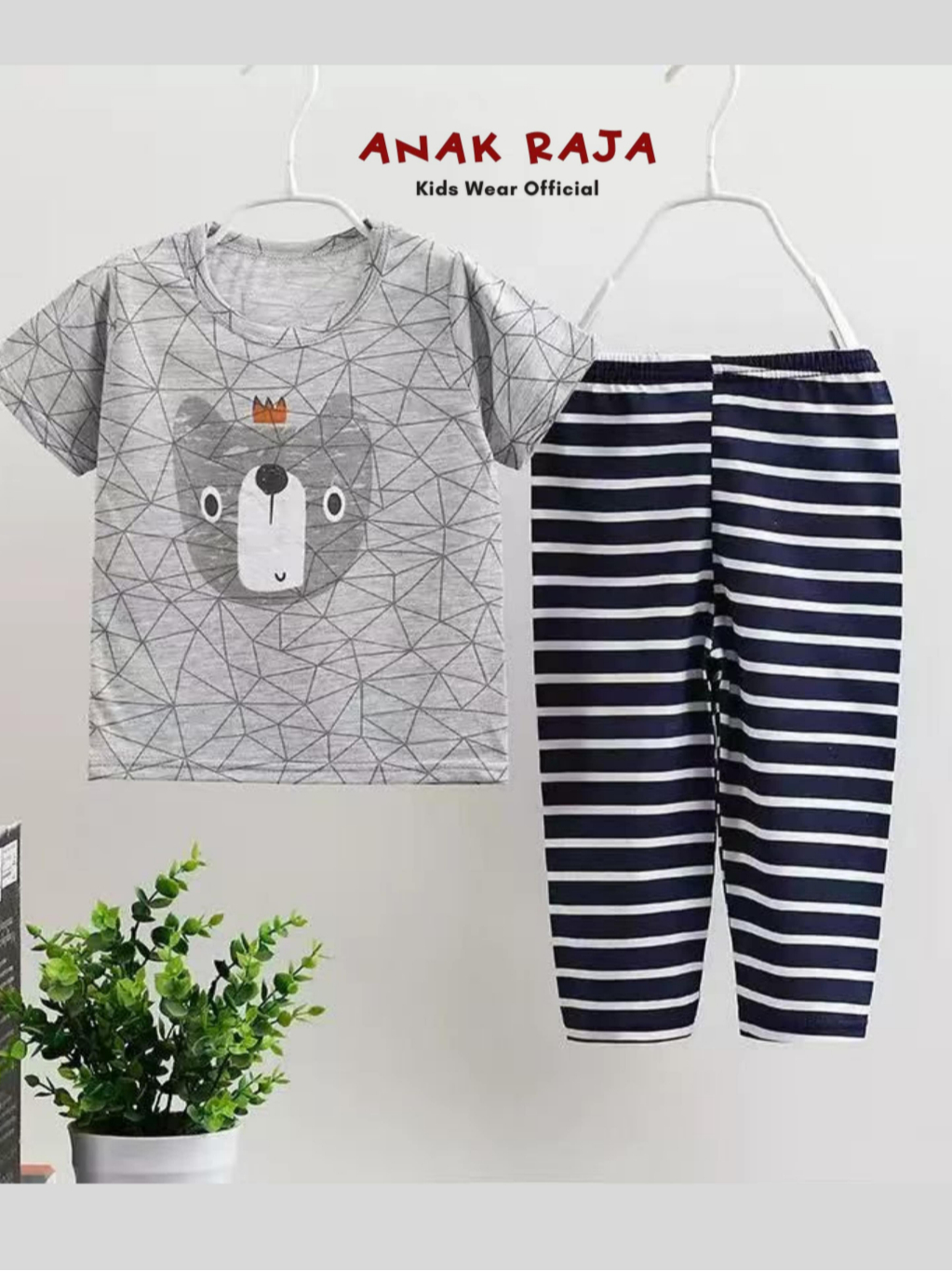 Jual ANAK RAJA ARCPG-3 Set Anak Mewah Karakter Kartun Tangan Pendek ...