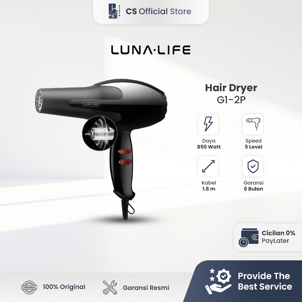 Jual LUNALIFE HAIR DRYER - PENGERING RAMBUT LUNA LIFE | Shopee Indonesia