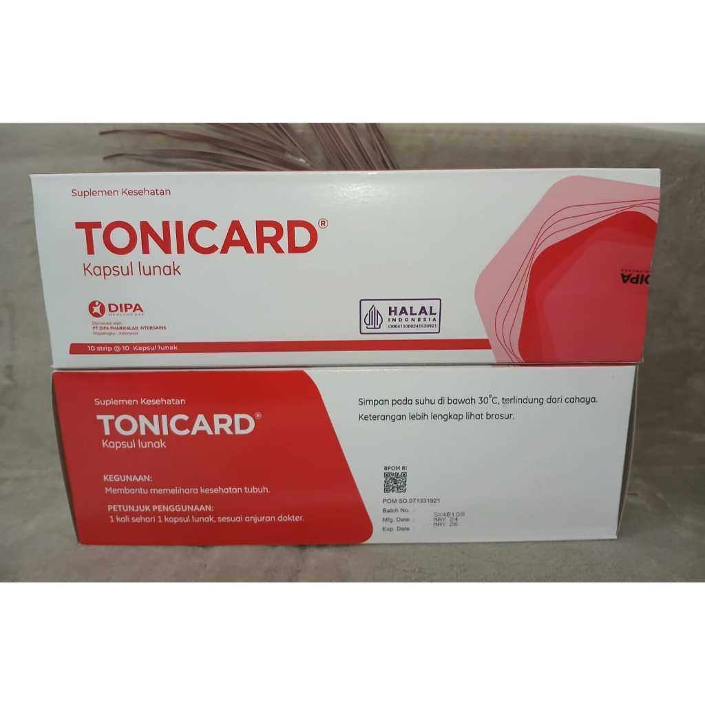 Jual Tonicard Kapsul 10 strip @ 10 tablet 1 box | Shopee Indonesia