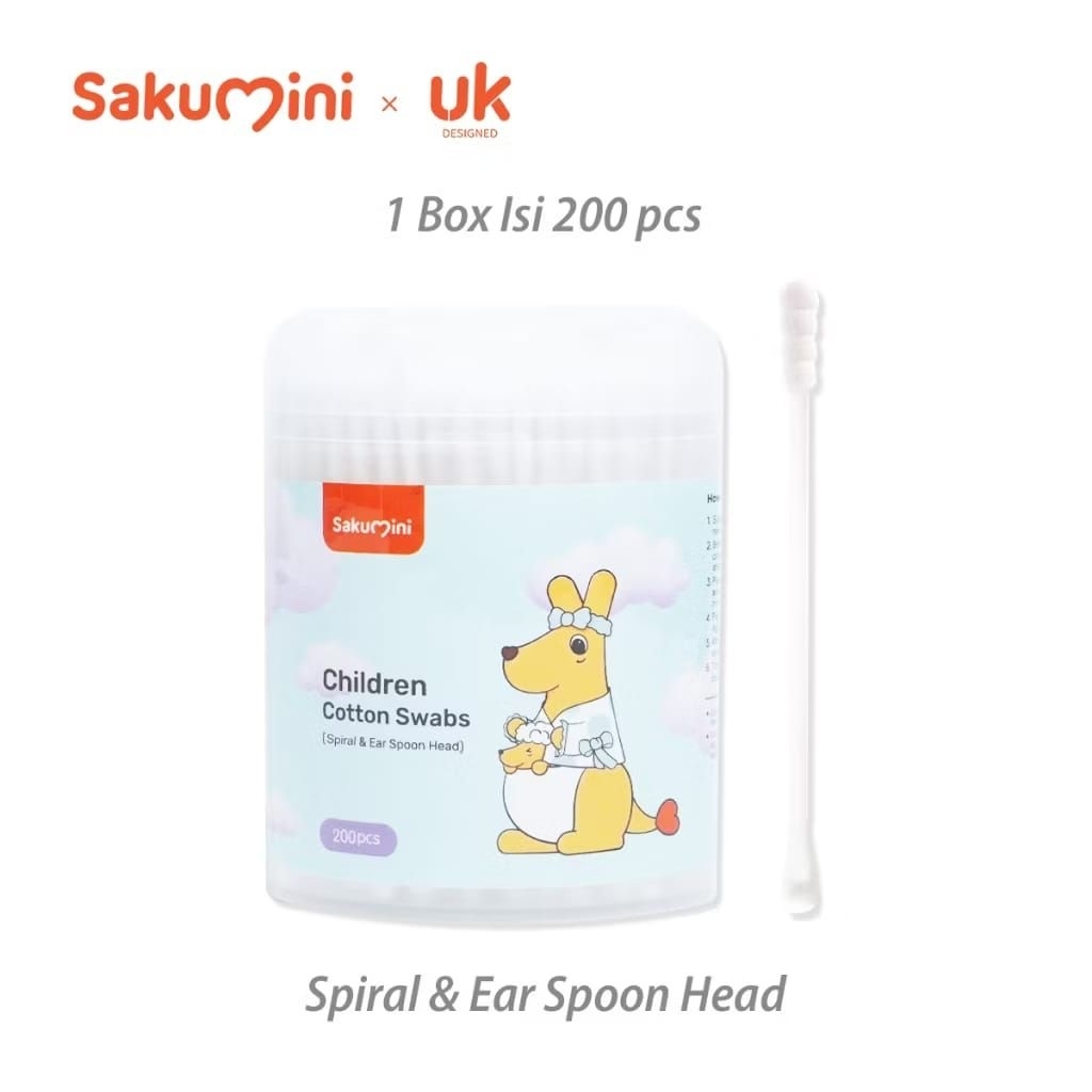 Jual SAKUMINI-Cotton bud 2 in 1 Pembersih telinga 2 sisi (khusus batam ...