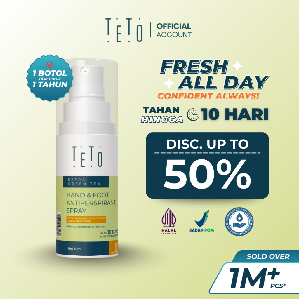 Jual [SUPER PROMO] TETO Hand and Foot Spray 30ml yang mengurangi ...