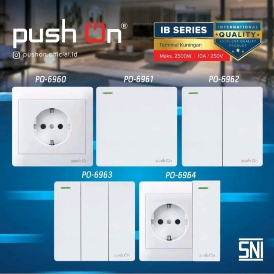 Jual PUSH ON Saklar Engkel / Saklar Seri / Saklar Triple / Stop Kontak / Engkel Stop Arde ...