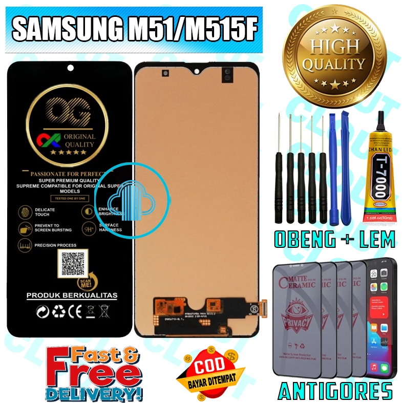 Jual LCD TOUCHSCREEN SAMSUNG M51/M515F LAYAR SENTUH SAMSUNG M SERIES ...