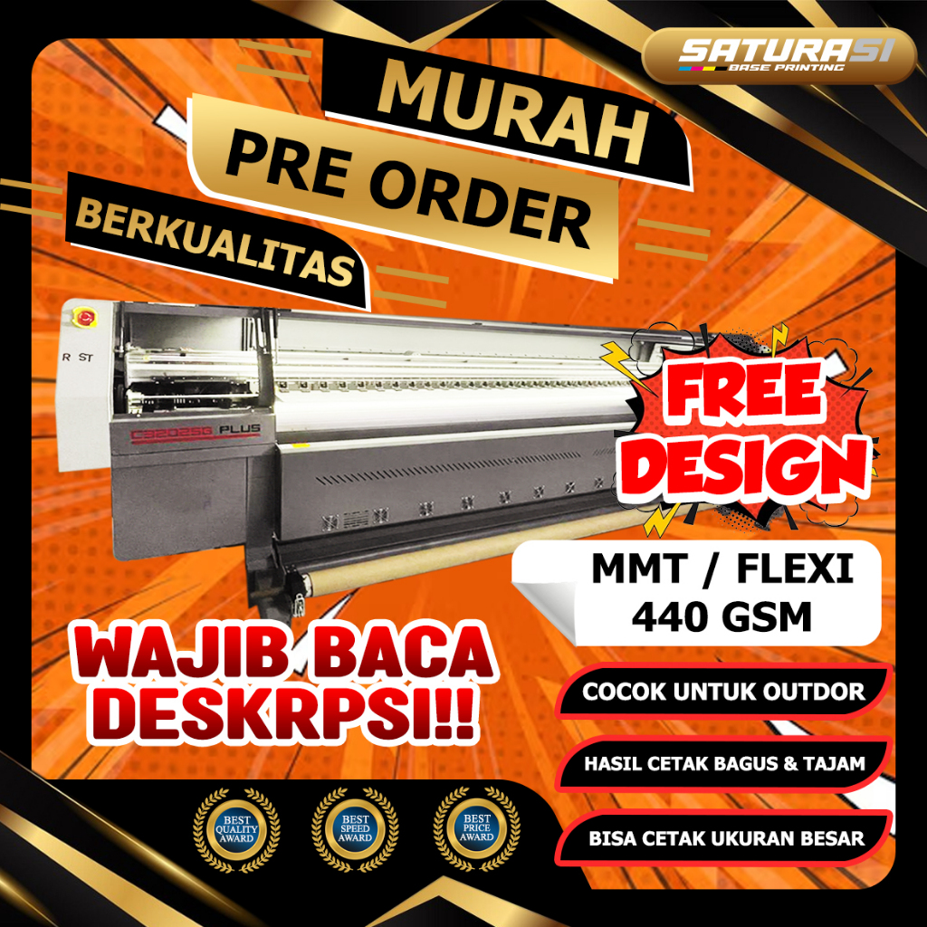 Jual SATURASI BASE PRINTING Free Design Cetak Banner Spanduk Backdrop ...
