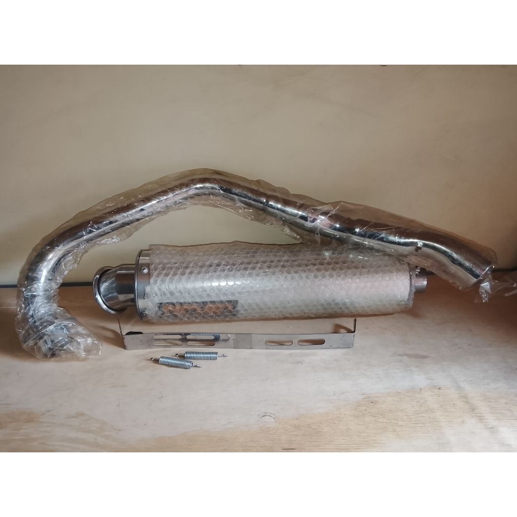 Jual Knalpot Honda Mega pro Racing Muffler Merek Nob1 Ori Warna Black ...