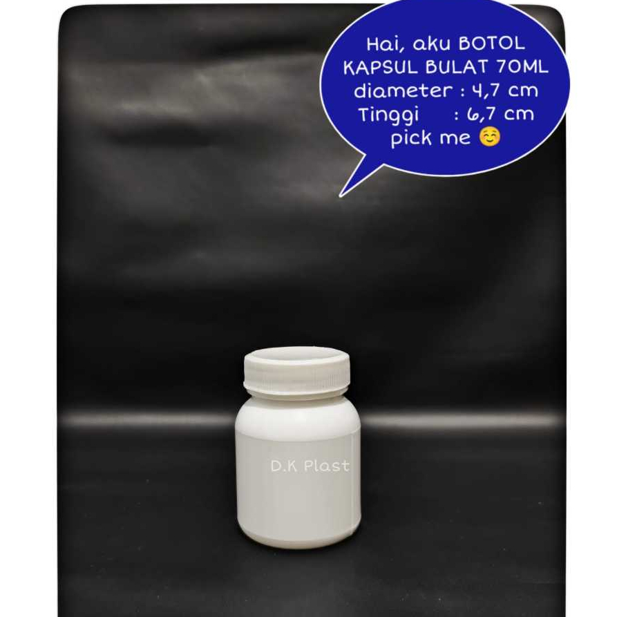 Jual Botol kapsul bulat 70ml HDPE isi 30pcs HDPE | Shopee Indonesia