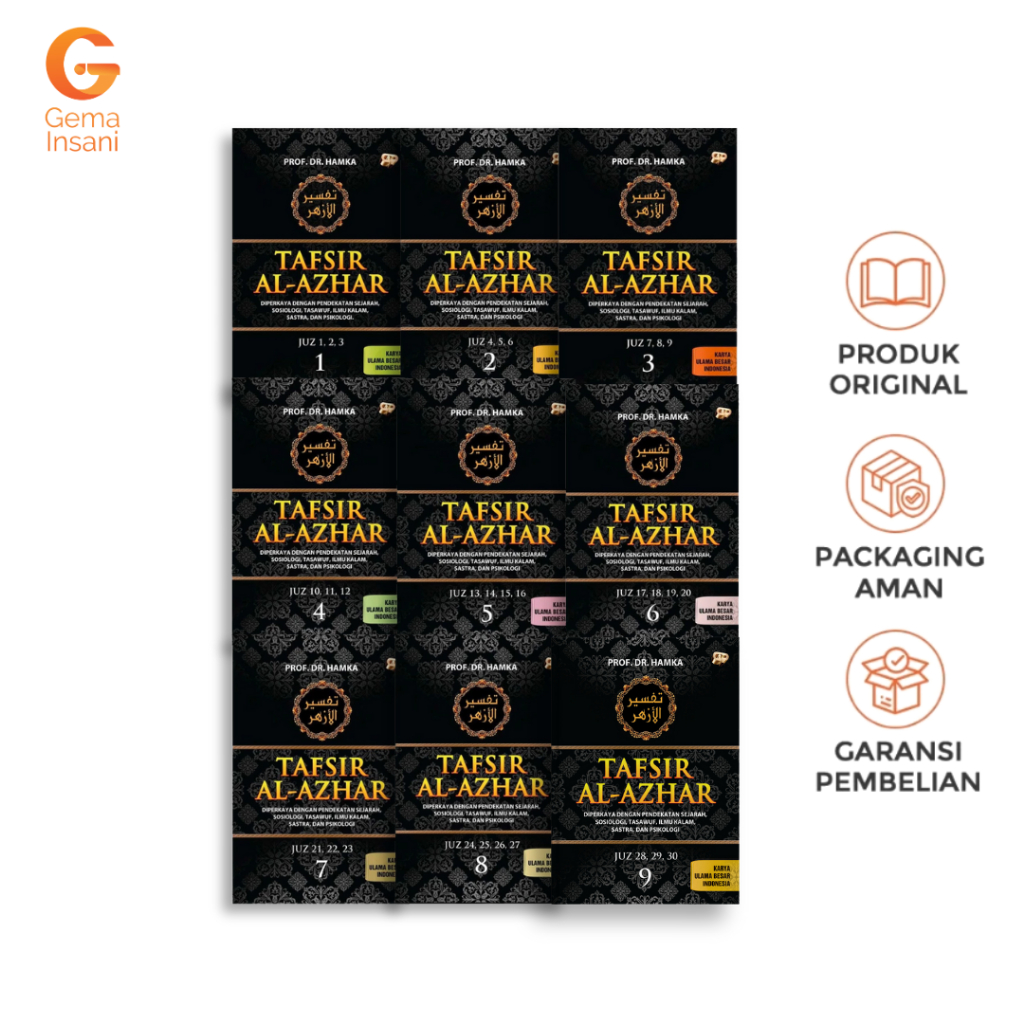 Jual Gema Insani Buku Hamka 1 Set Tafsir Al Azhar 30 Juz Al-Azhar ...
