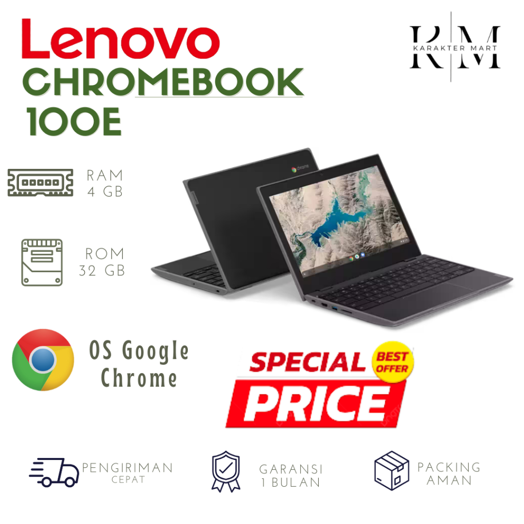 Jual Promo Laptop Untuk Sekolah Lenovo 100e Chromebook Garansi | Shopee ...