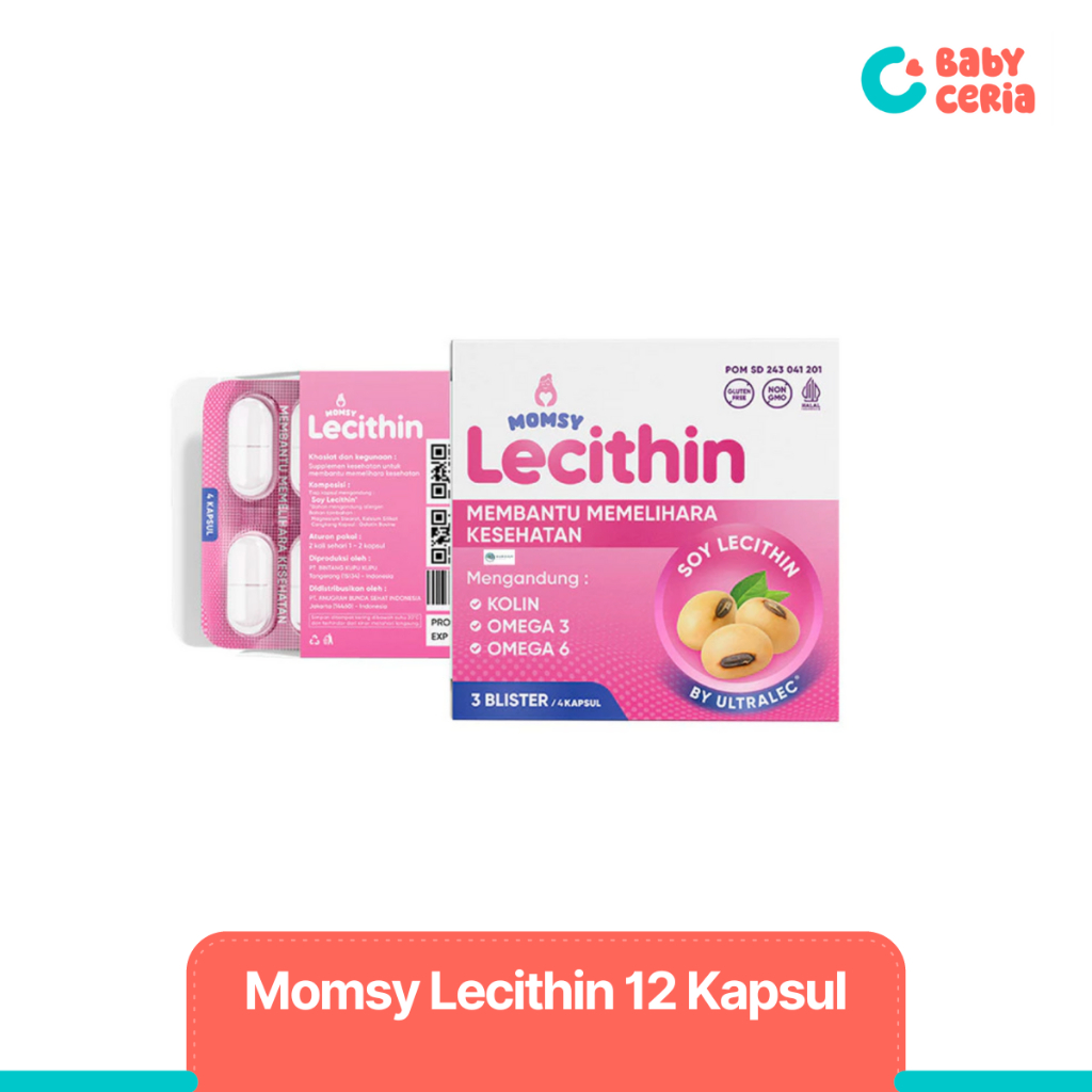 Jual Momsy Lecithin 12 Kapsul - Melancarkan ASI | Shopee Indonesia