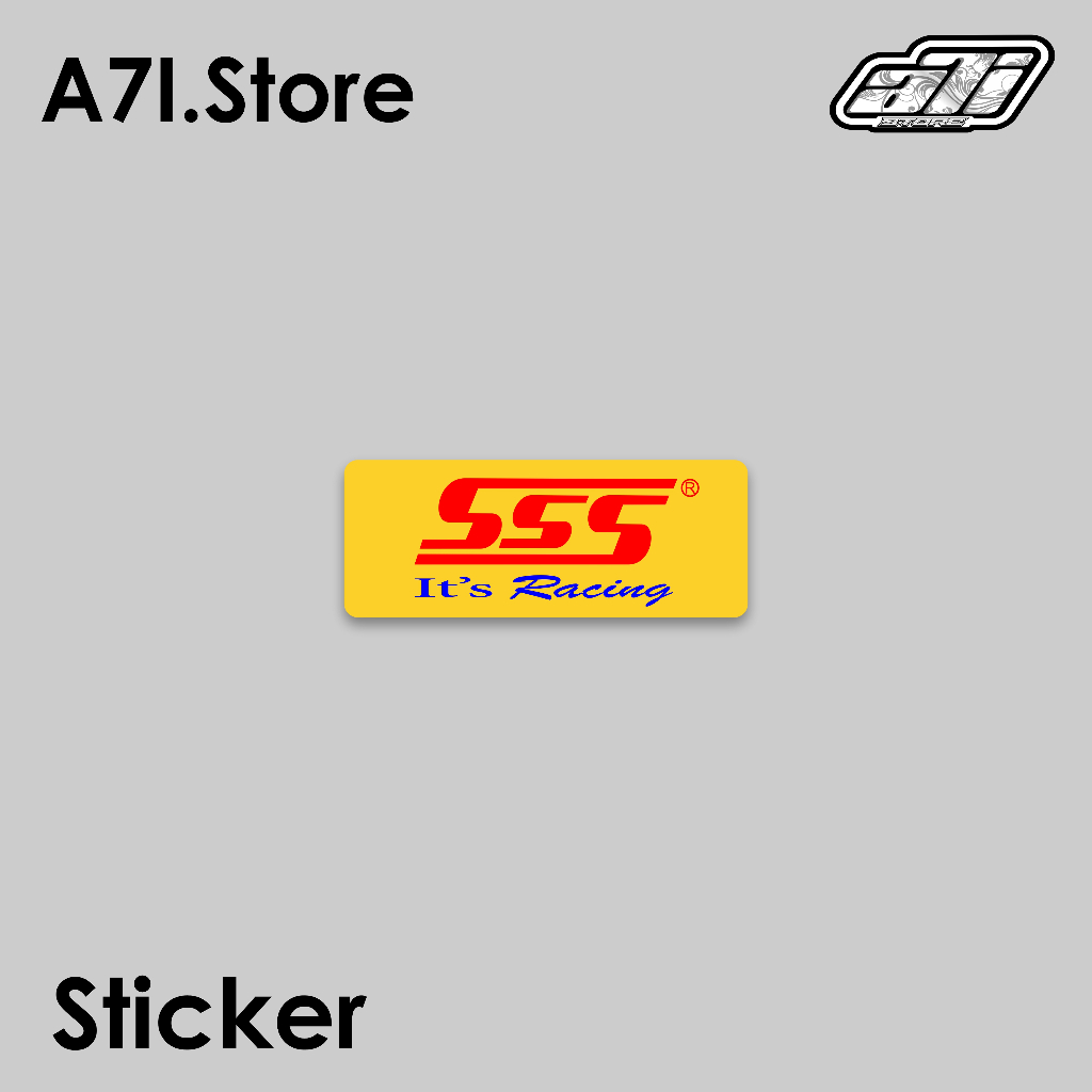 Jual Sticker Logo SSS Racing Sticker variasi Sticker sponsor Stiker ...