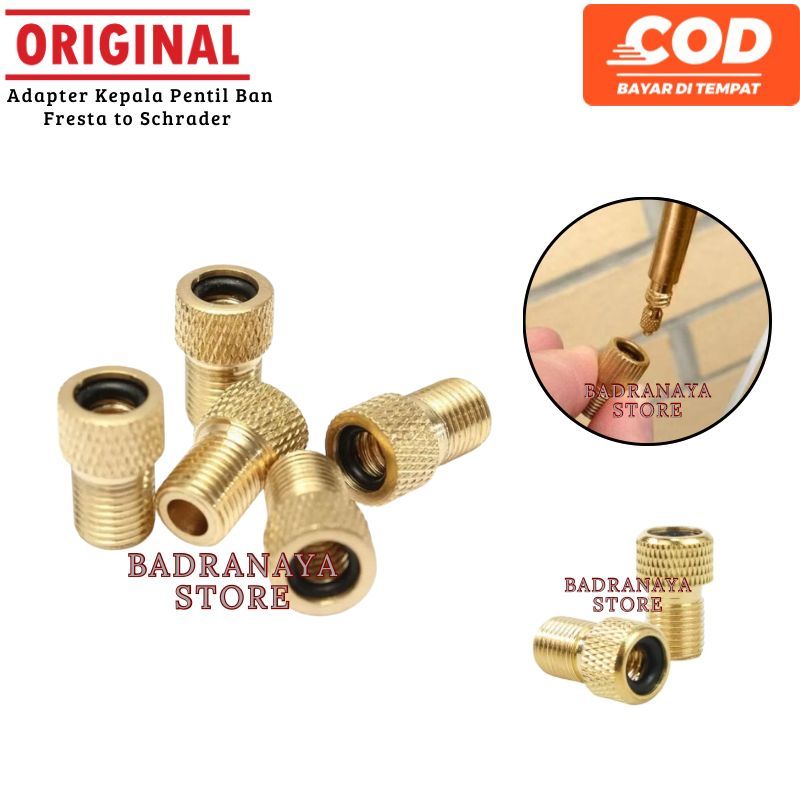 Jual [3 PCS] Adaptor Sambungan Pentil Panjang Presta Untuk Pompa Angin ...