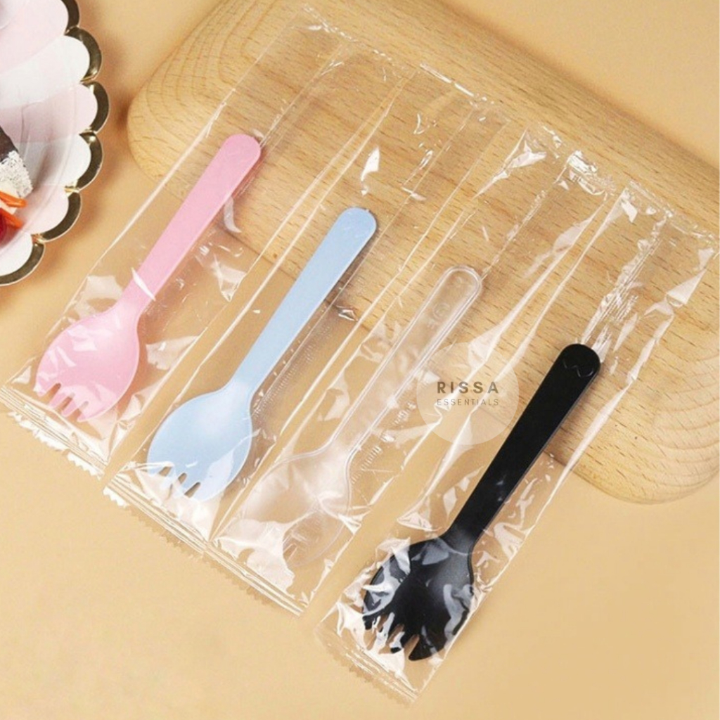 Jual [Isi 10] [RISSA] Mini Sendok Kue Dessert Fork Sendok Kecil Sendok ...