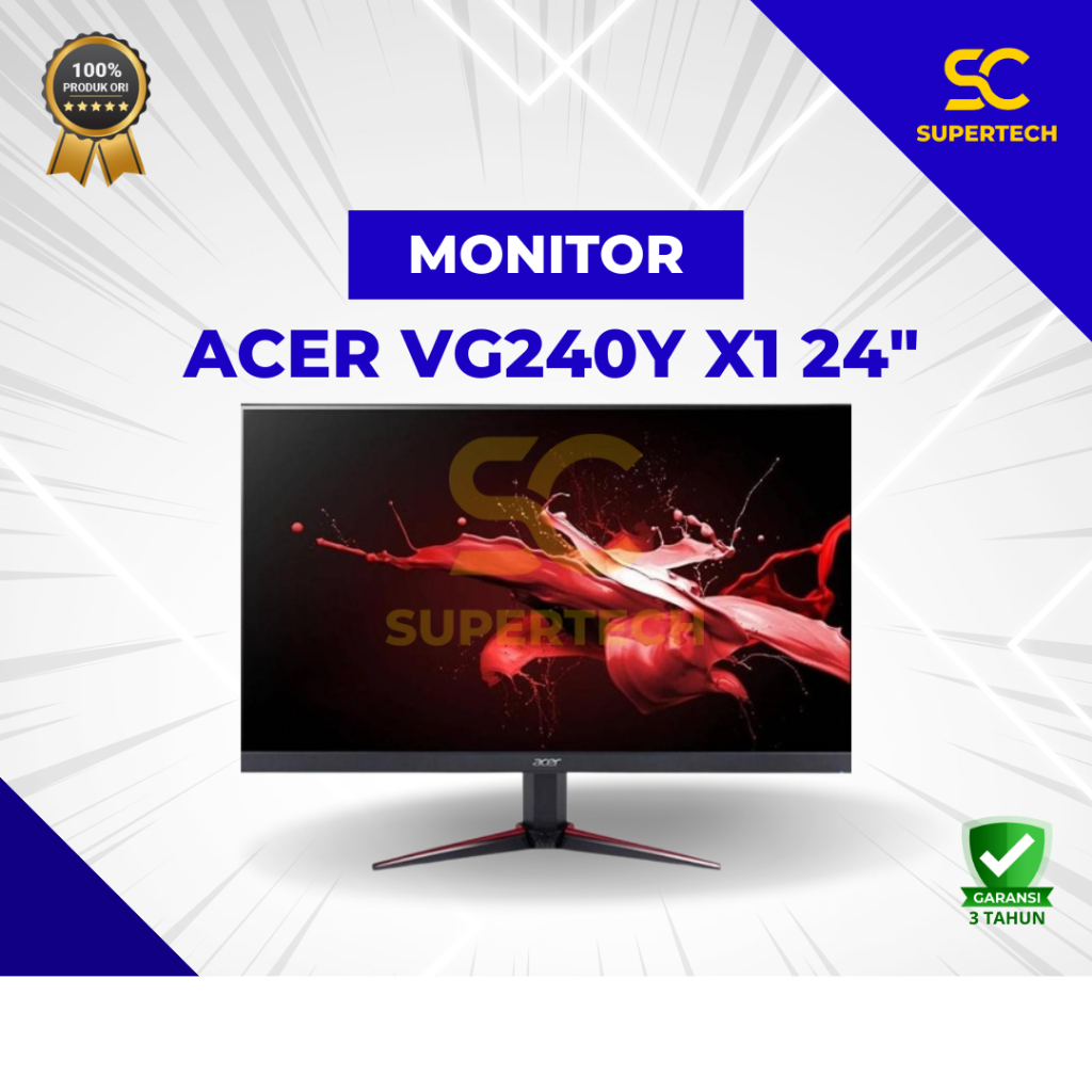Jual ACER MONITOR Nitro VG240Y X1 (24"/FHD/IPS/200Hz/0.5ms/2xHDMI/DP ...