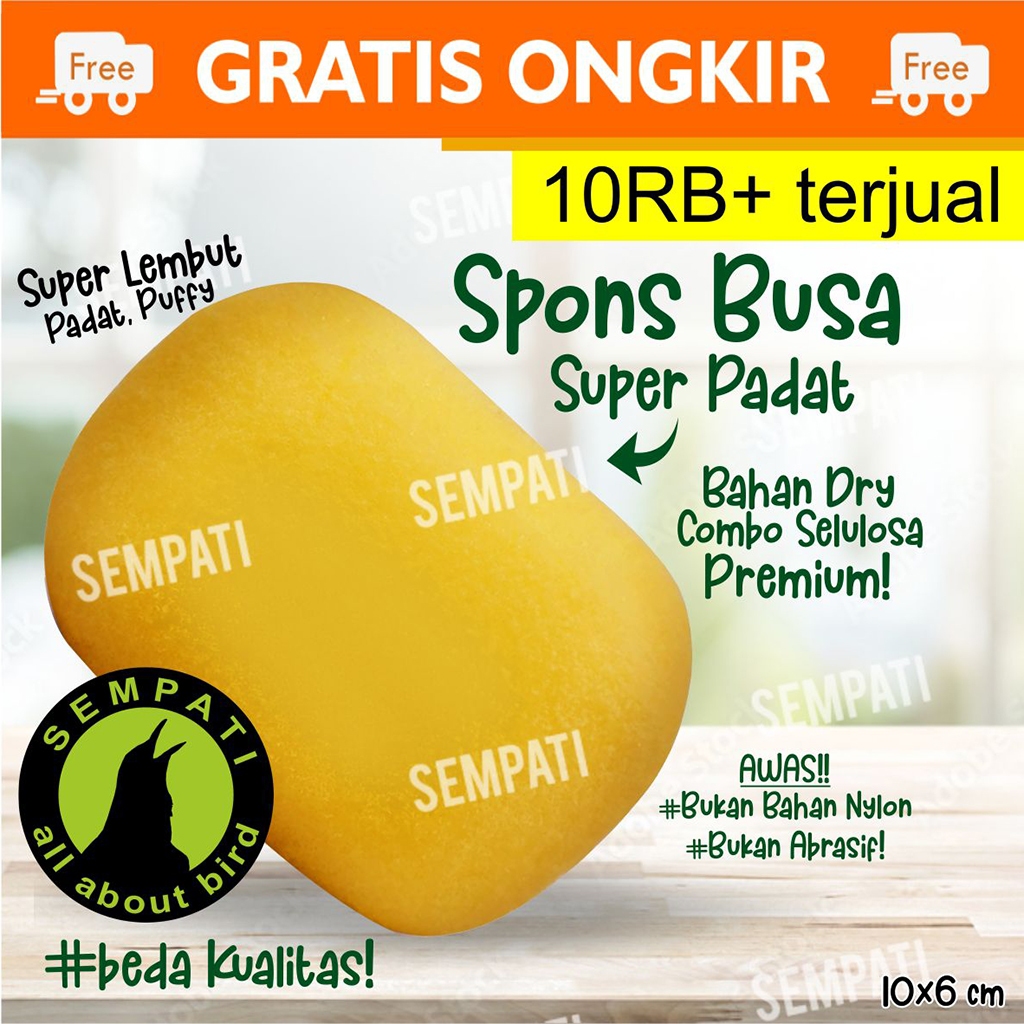 Jual SEMPATI Spon Ayam Spons Busa Alat Mandi Ayam Jago Burung Kucing ...