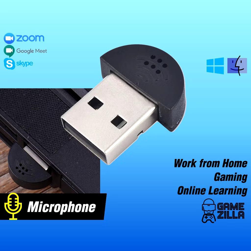 Jual Mic USB U01 Mikrofon Mini Microphone PC Microfon Laptop Mikropon ...