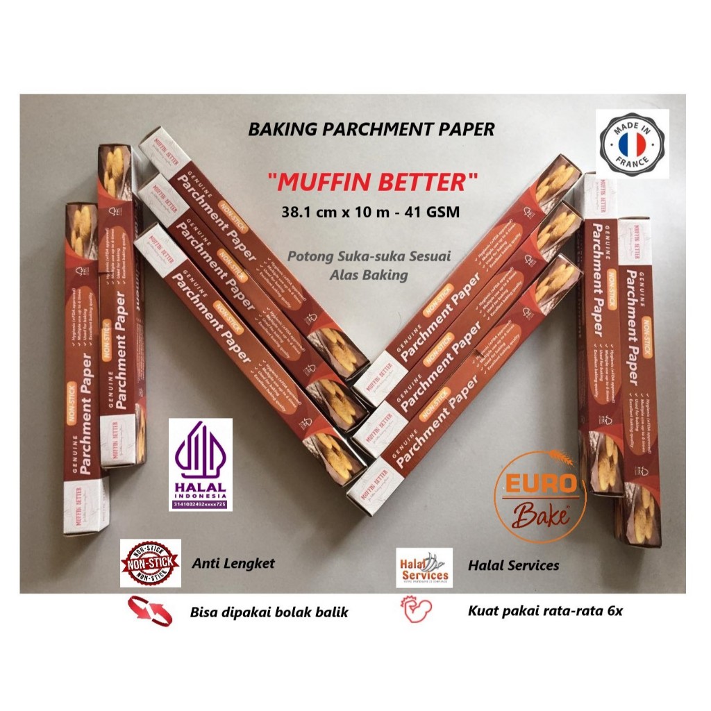 Jual Baking Paper Halal Parchment Tidak Lengket Muffin Better Impor PDL ...