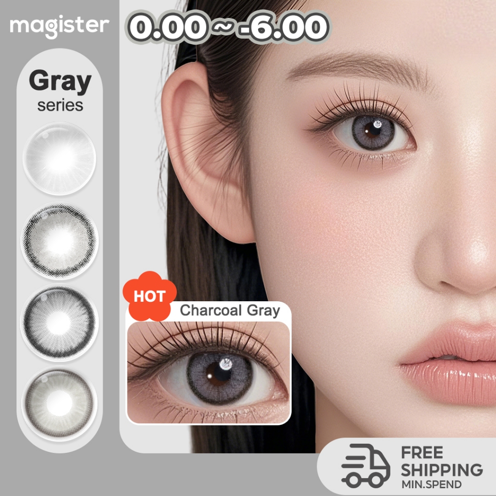 Jual Magister Softlens Minus Gray Series Colored Lenses 14.00mm-14.50mm ...