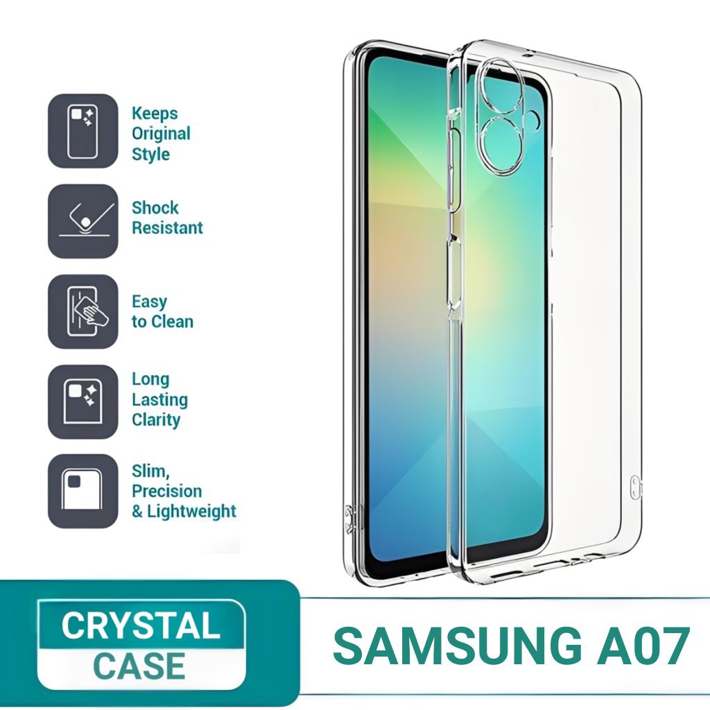 Jual Case Samsung Galaxy A07 Crystal Clear Liquid Back Cover Softcase ...