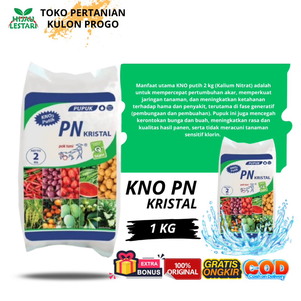 Jual KNO3 Putih 2kg - PUPUK PN KNO3 PUTIH 2KG SAPROTAN UTAMA pupuk ...